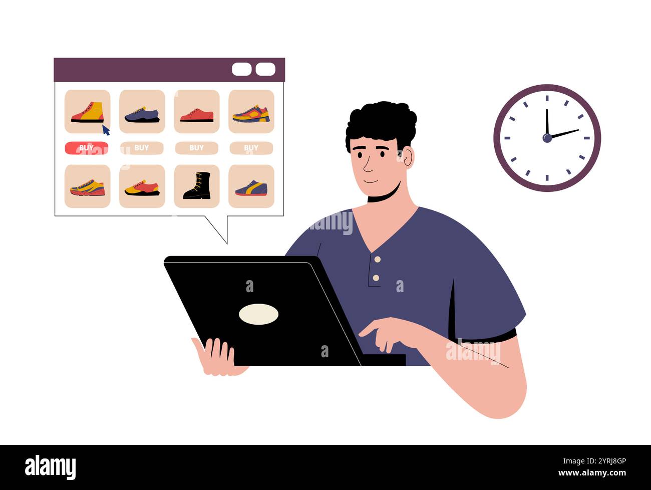 Customer using in store Cut Out Stock Images & Pictures - Alamy