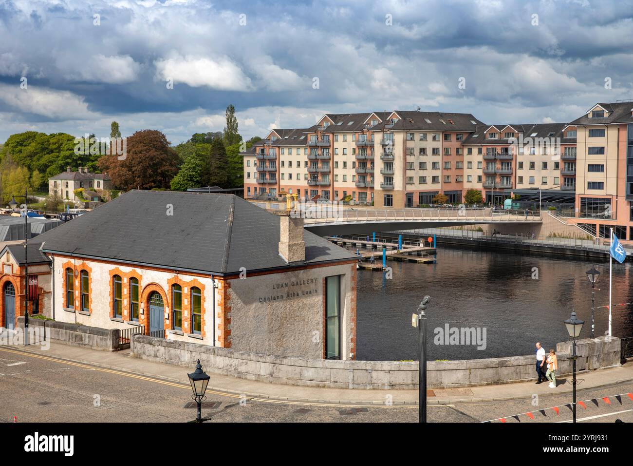 Ireland, County Westmeath, Athlone, Luan Gallery beside River Shannon ...