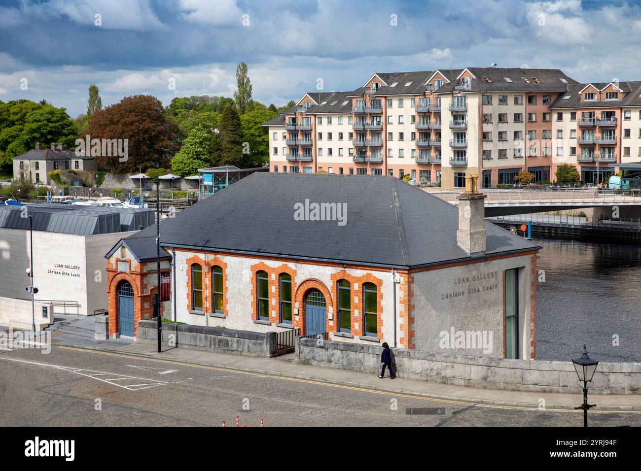 Ireland, County Westmeath, Athlone, Luan Gallery beside River Shannon ...