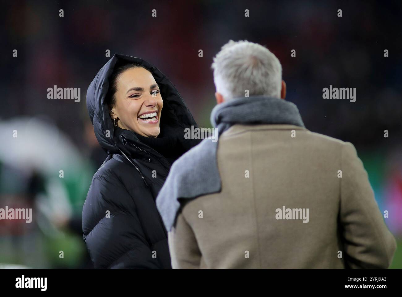 Moderatorin ard sportschau muss lachen hi-res stock photography and ...
