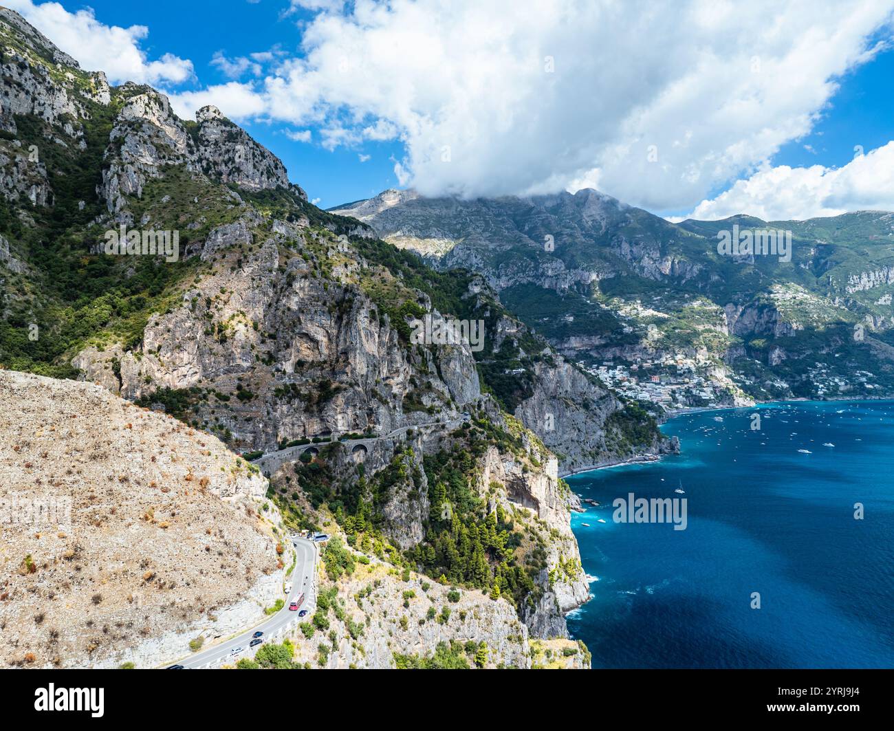 Cetara from drone amalfi coast hi-res stock photography and images - Alamy