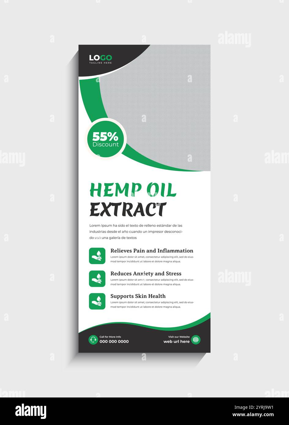 Hemp product signage template hi-res stock photography and images - Alamy