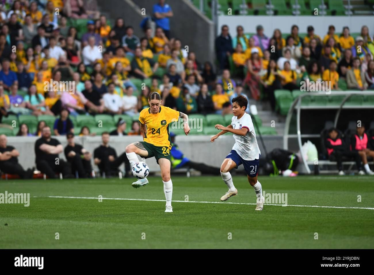 MELBOURNE, AUSTRALIA. 4th Dec 2024. Pictured: Sharn Freier of Australia ...