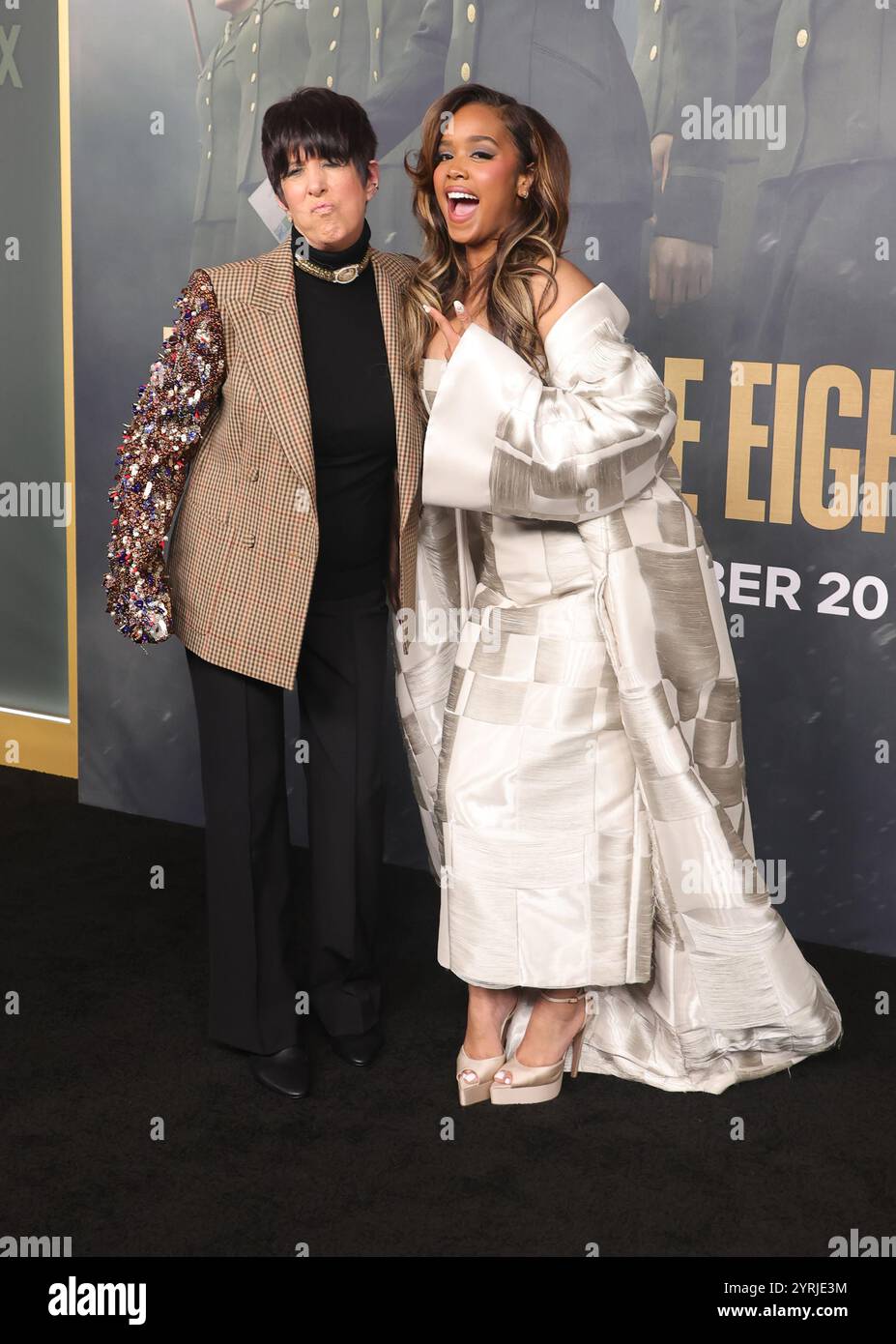 HOLLYWOOD, CA - DECEMBER 03: Diane Warren, H.E.R at the premiere of ...