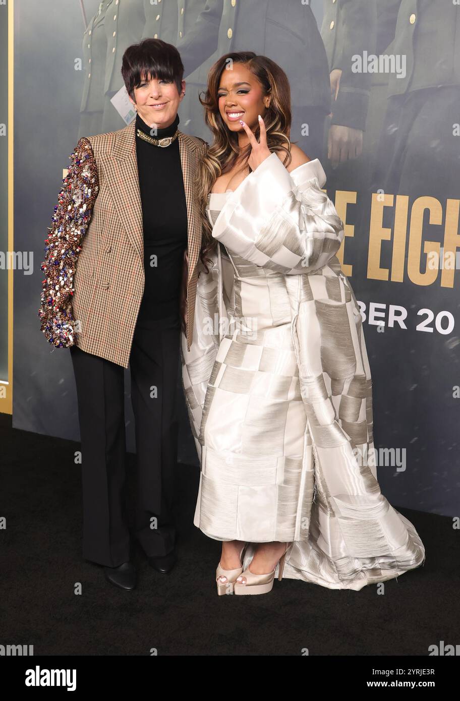 HOLLYWOOD, CA - DECEMBER 03: Diane Warren, H.E.R at the premiere of ...