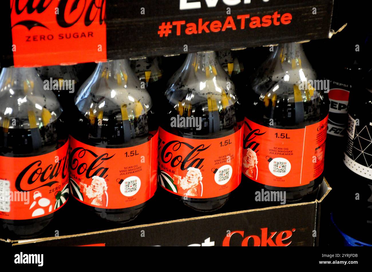Copenhagen/ Denmark/04 december. 2024/Coca cola bottle for sale in ...