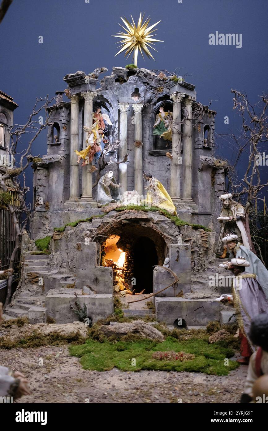 Several figures from the 18th century Neapolitan Nativity Scene of the ...