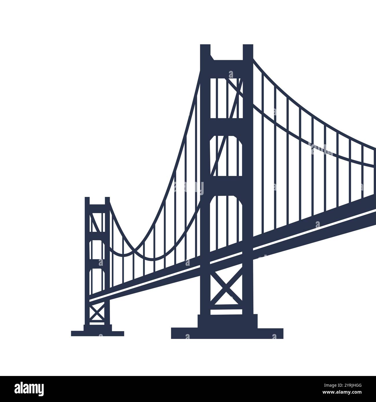 Vector line bridge arch city outline building viaduct sign construction ...