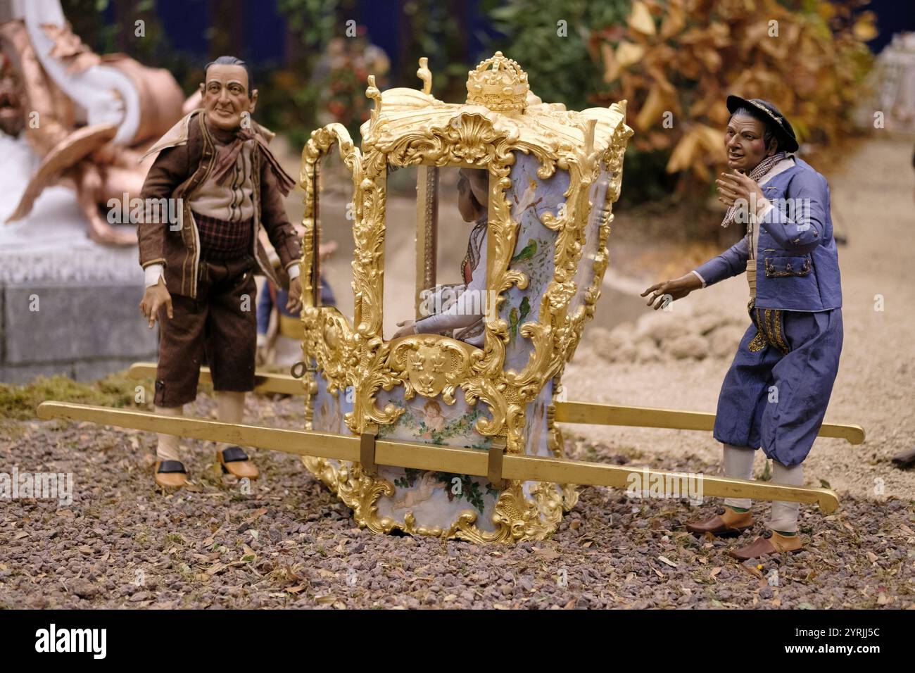 Several figures from the 18th century Neapolitan Nativity Scene of the ...