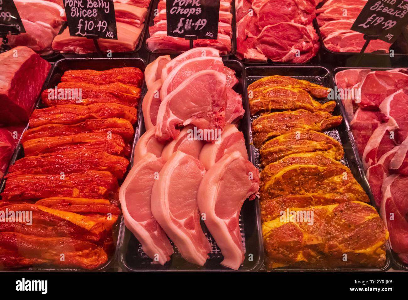 England, Kent, Wingham, Gibsons Farm Shop and Food Hall, Fresh Meat ...