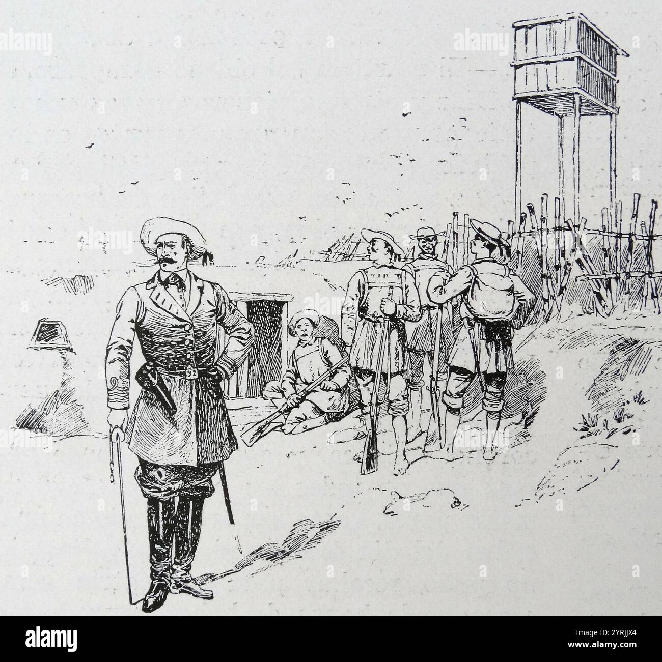 Illustration of the Spanish army in the Philippines in 1859 Stock Photo ...