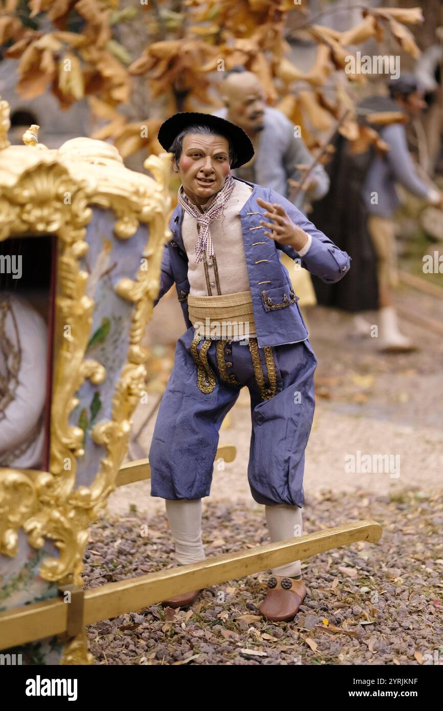 Several figures from the 18th century Neapolitan Nativity Scene of the ...