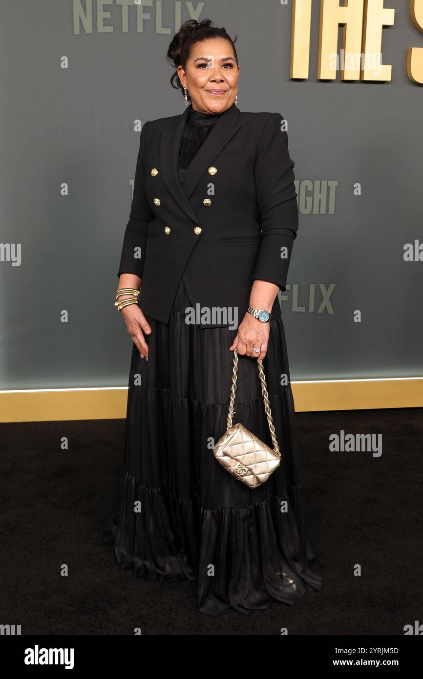 Hollywood, Ca. 03rd Dec, 2024. Angi Bones at the premiere of Netflix's ...