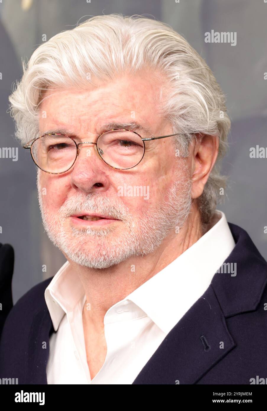 Hollywood, Ca. 03rd Dec, 2024. George Lucas at the premiere of Netflix ...
