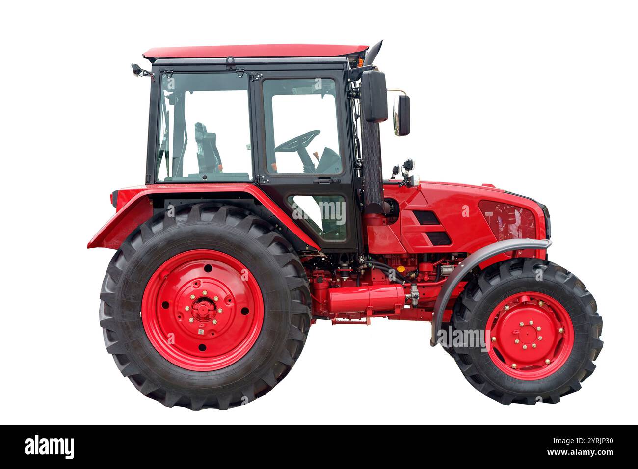 Tractor isolated white background. Farm agricultural tractor. High ...