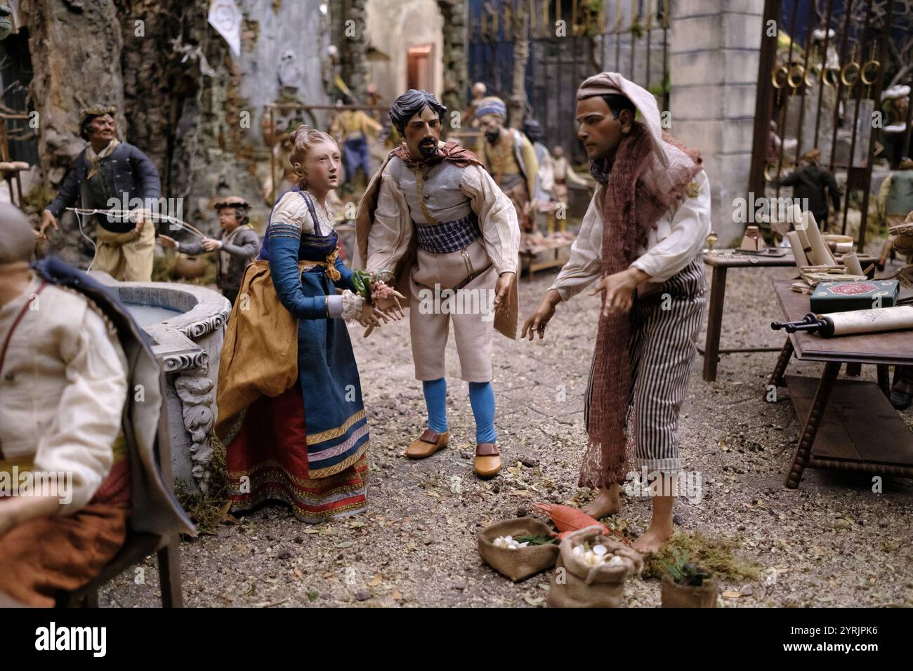Madrid, Spain. 04th Dec, 2024. Several figures from the 18th century ...