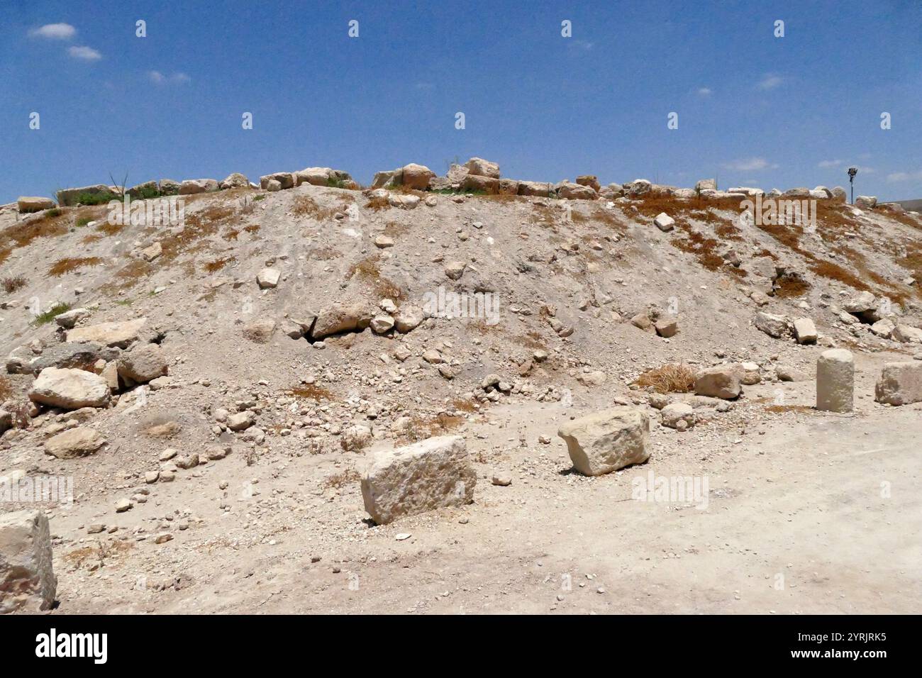 Ruins of Bayt Jibrin (Beit Guvrin), Israel. During the 8th century BCE ...