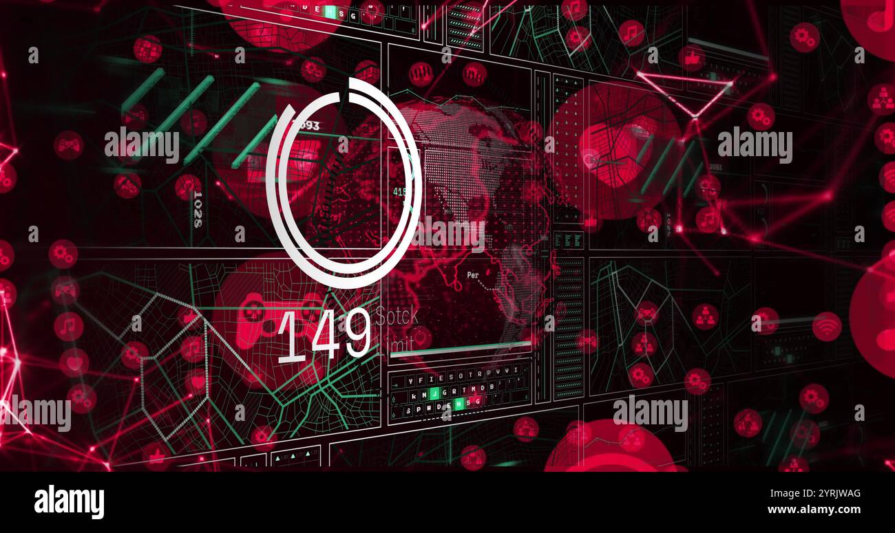 Software data interface numbers hi-res stock photography and images - Alamy