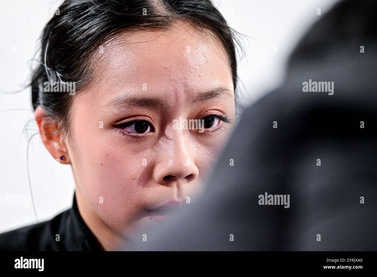 Yihan WANG (CHN), during Junior Women Practice, at the ISU Grand Prix of Figure Skating Final ...