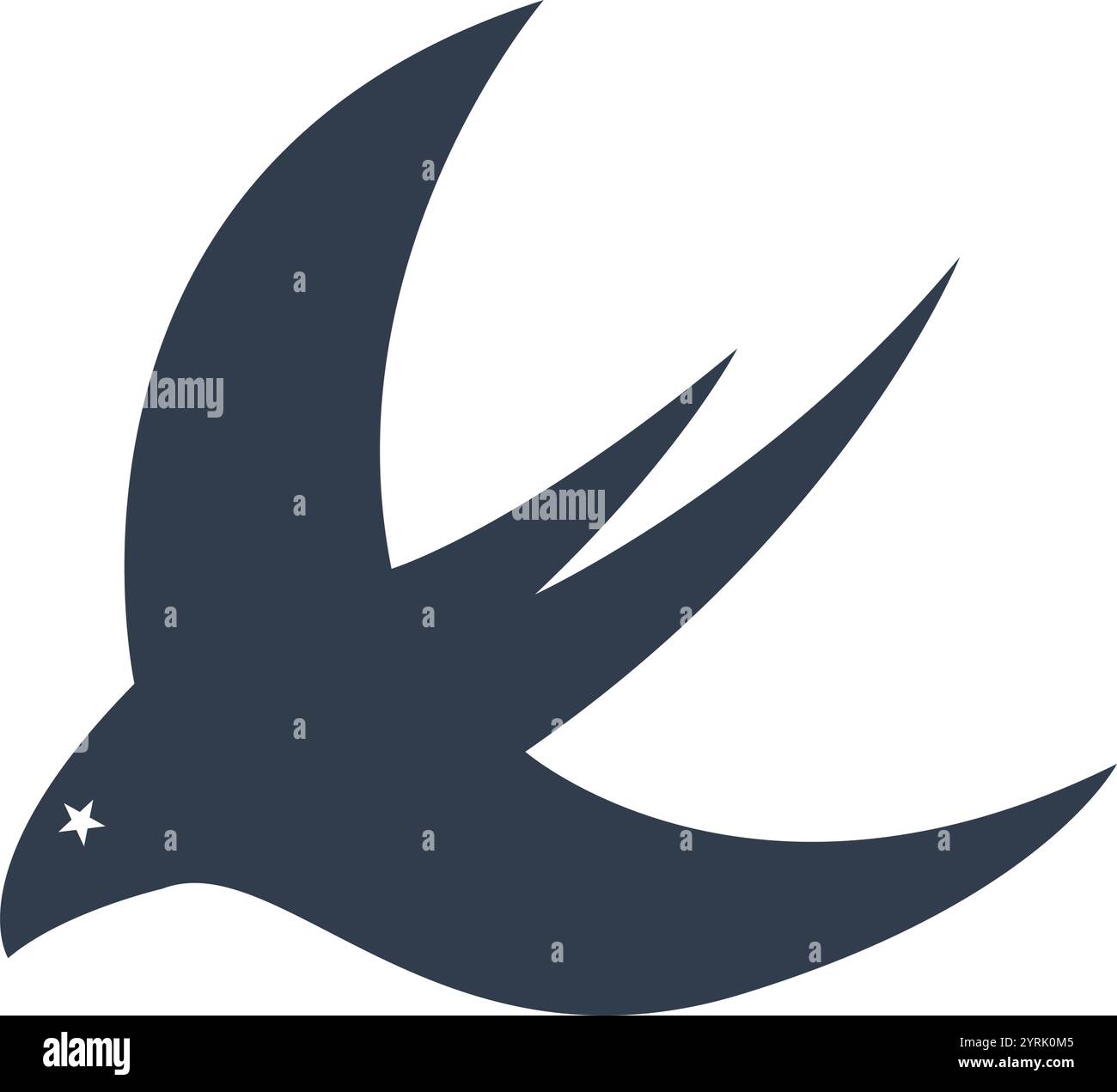 Swallowtail bird logo icon design template Stock Vector Image & Art - Alamy