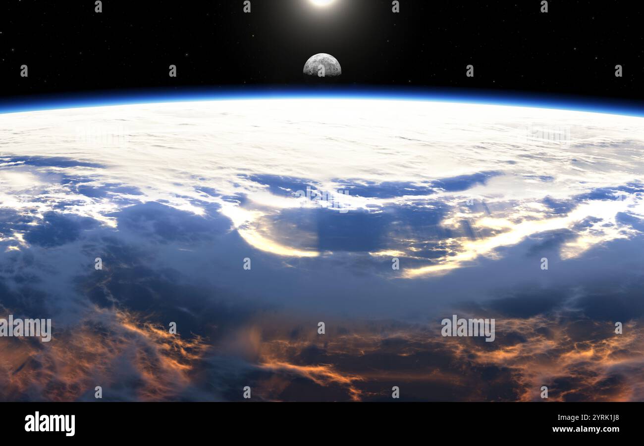 Early earth moon system hi-res stock photography and images - Alamy