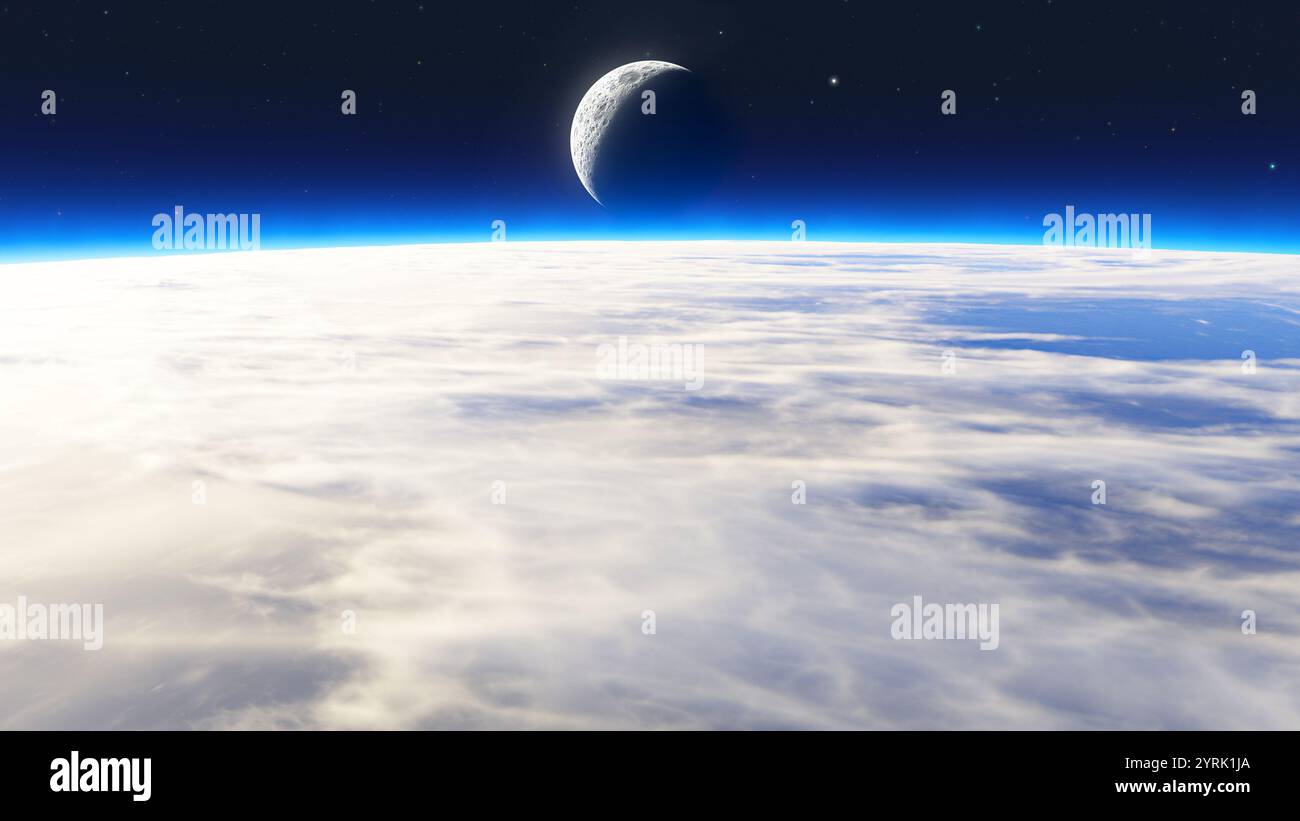 Early earth moon system hi-res stock photography and images - Alamy