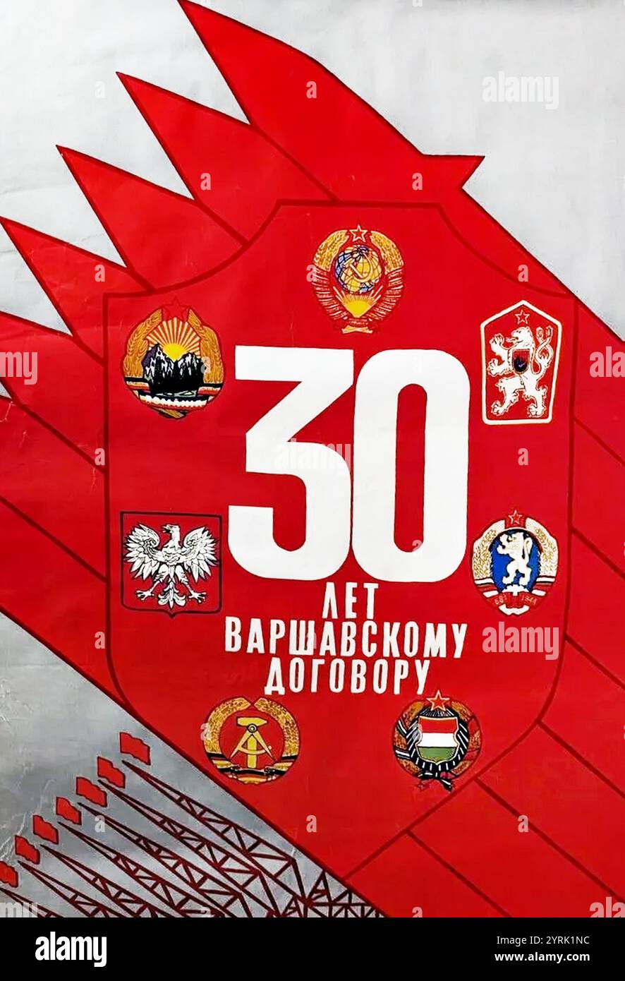 Warsaw pact political poster hi-res stock photography and images - Alamy