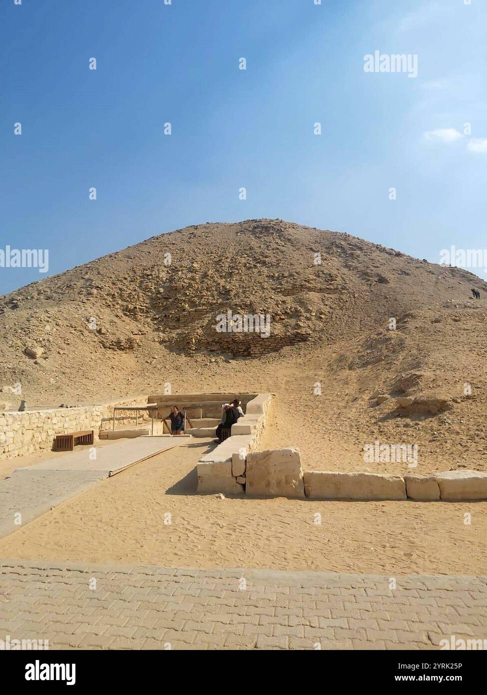 Pyramid of Teti , Saqqara, Egypt. The Egyptian pharaoh Teti, was the ...