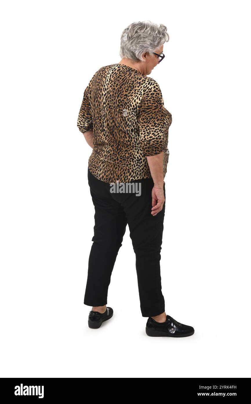 Woman standing looking down, rear view Cut Out Stock Images & Pictures ...