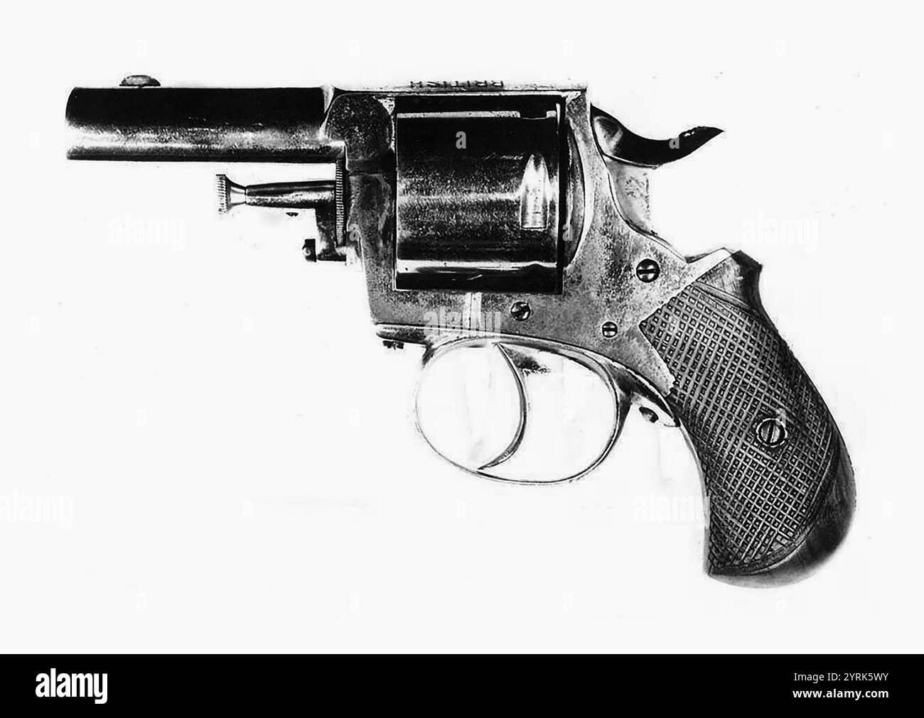 Vintage british revolver Black and White Stock Photos & Images - Alamy