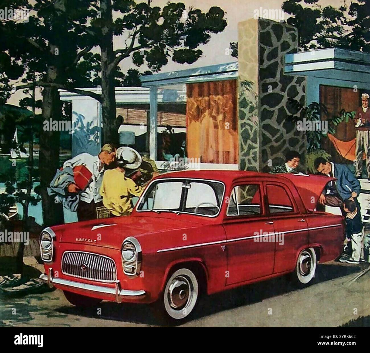 Family car advert hi-res stock photography and images - Alamy