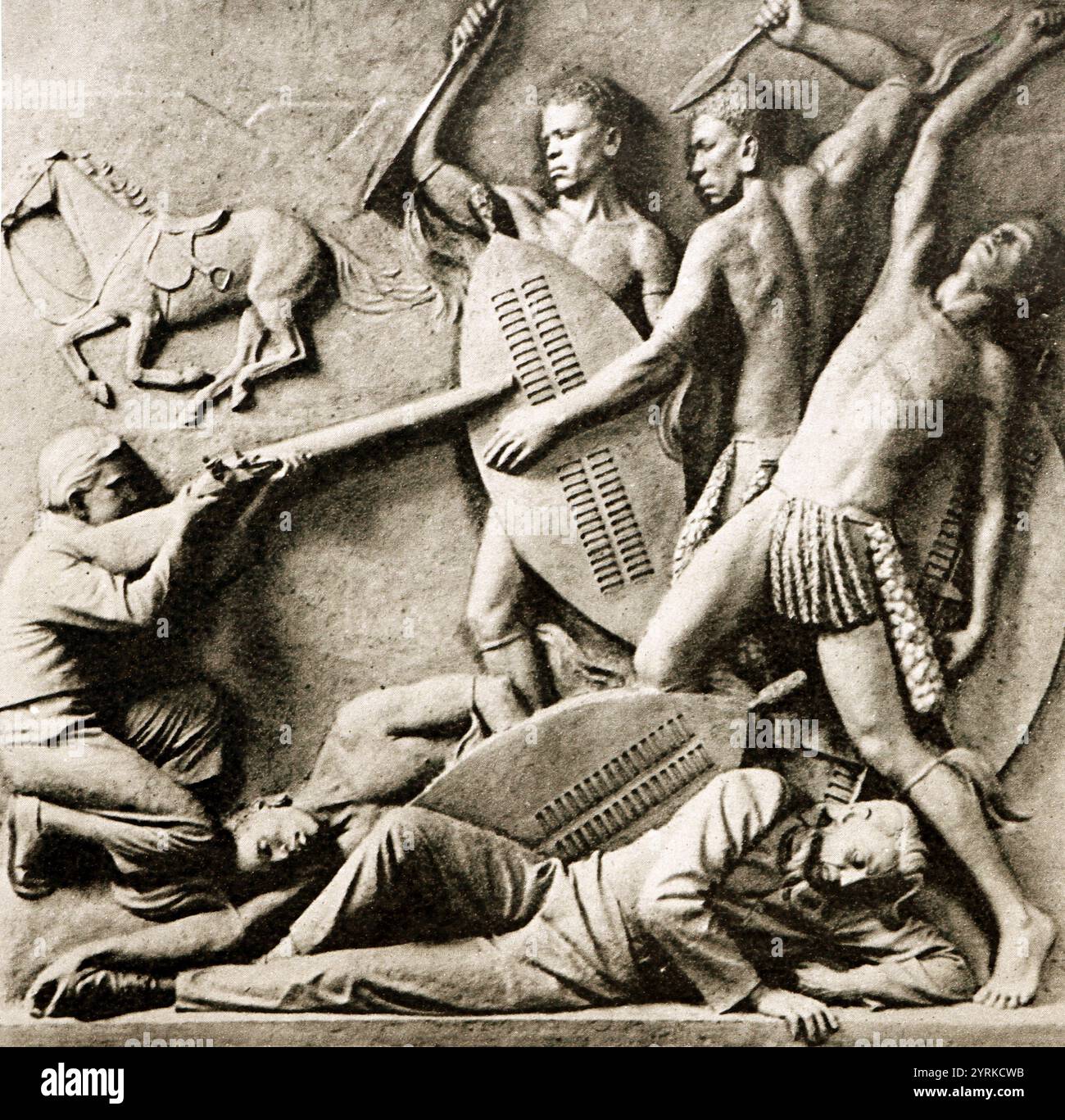 Reliefs on the Voortrekker Monument at Pretoria, South Africa. The ...