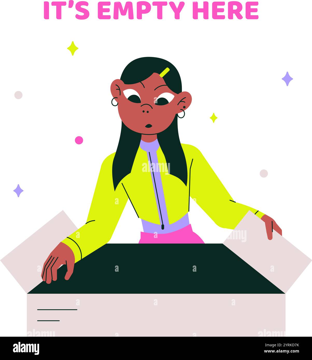 Disappointment woman illustration hi-res stock photography and images ...