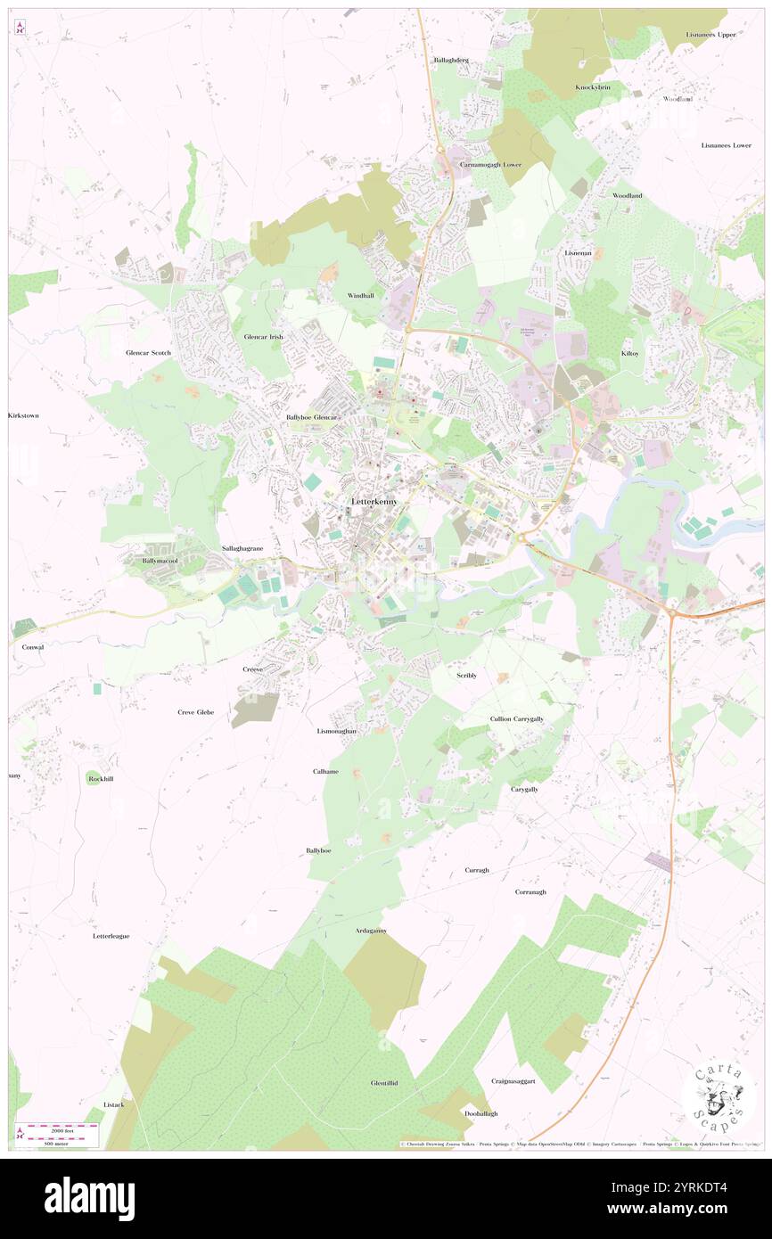 Letterkenny map hi-res stock photography and images - Alamy