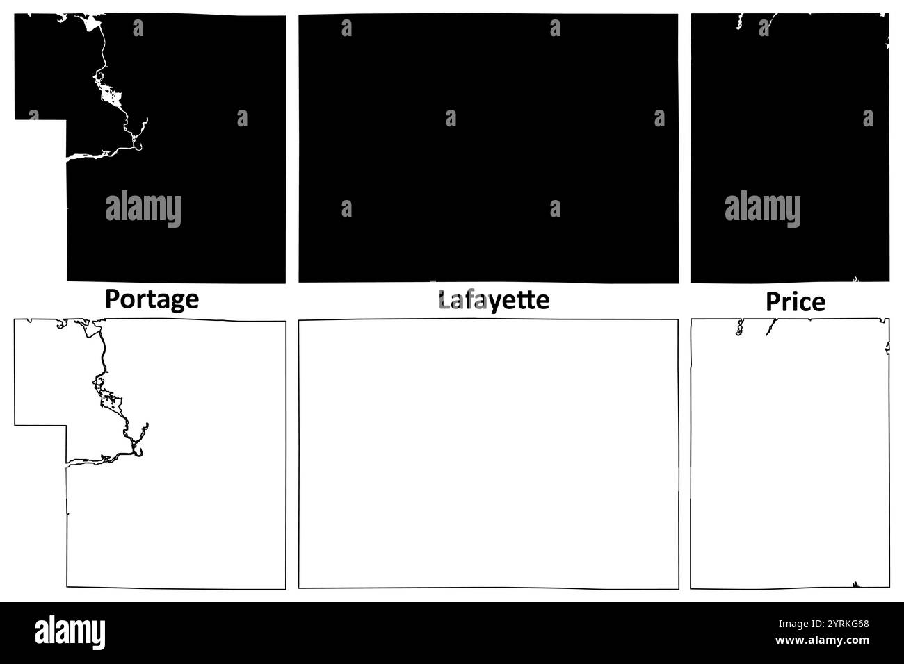 Vector map of lafayette Black and White Stock Photos & Images - Alamy