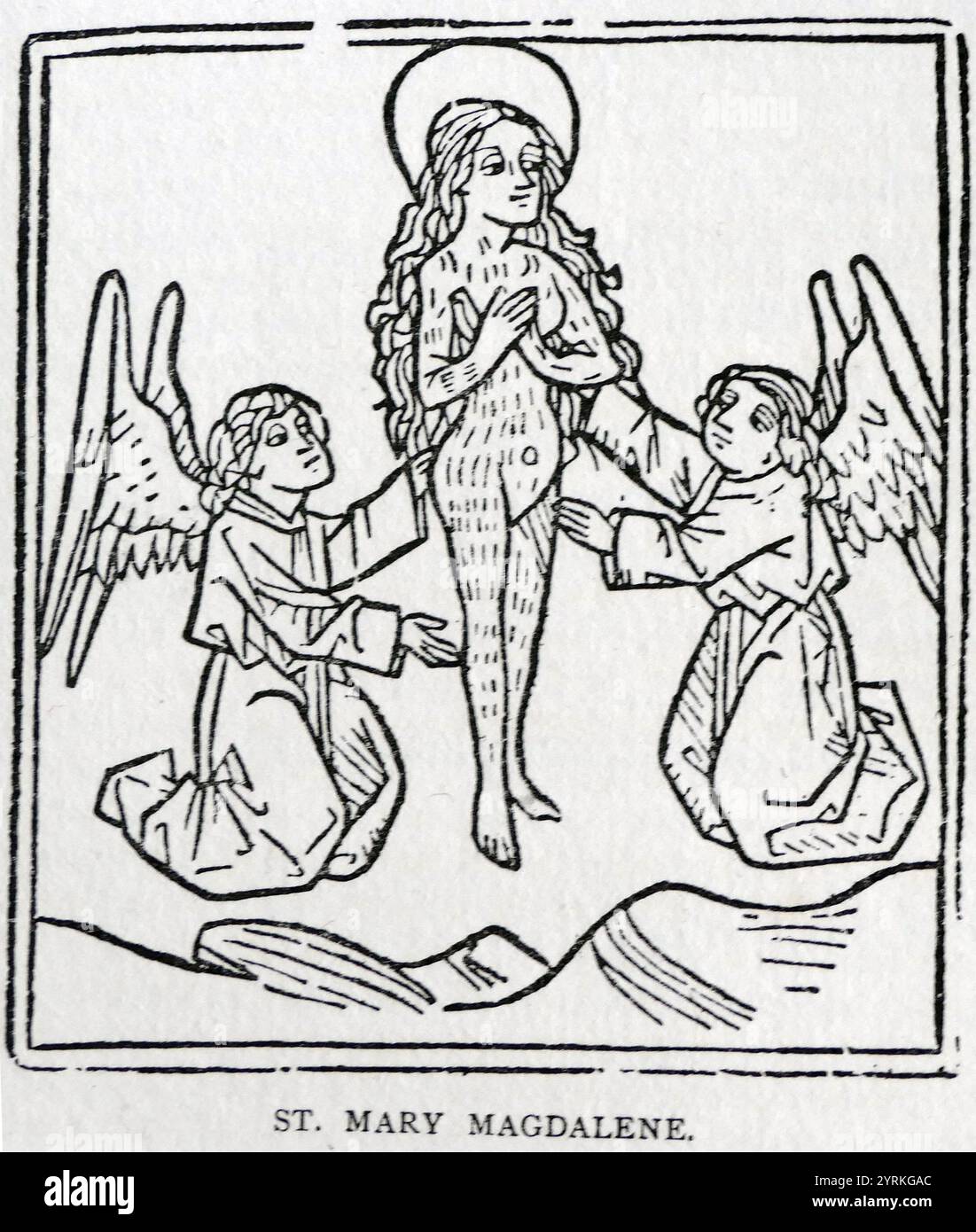 St Mary Magdalene. woodcut, German, 16th century. Mary Magdalene ...