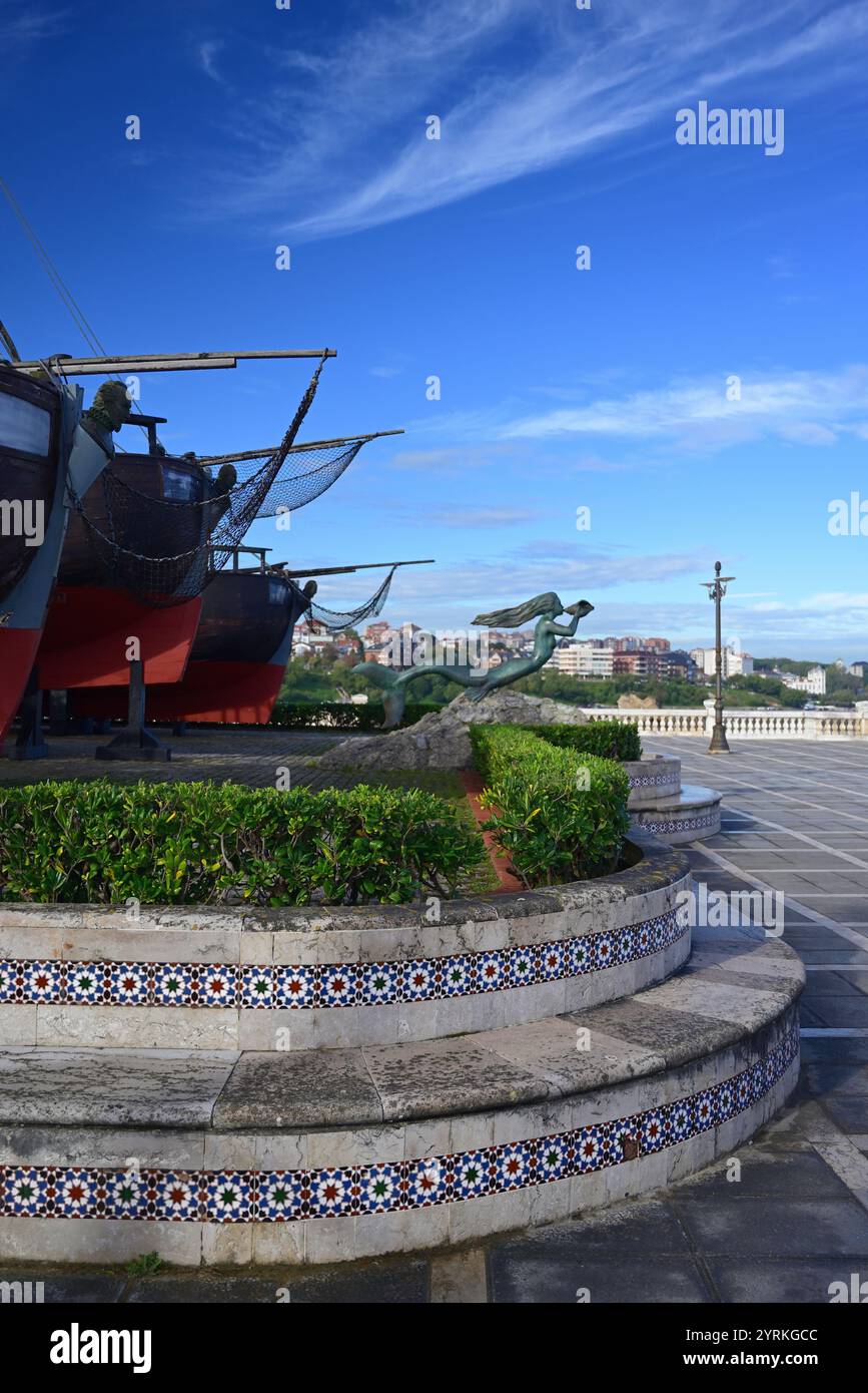 The Man and the Sea open air museum in Magdalena Park, Santander ...
