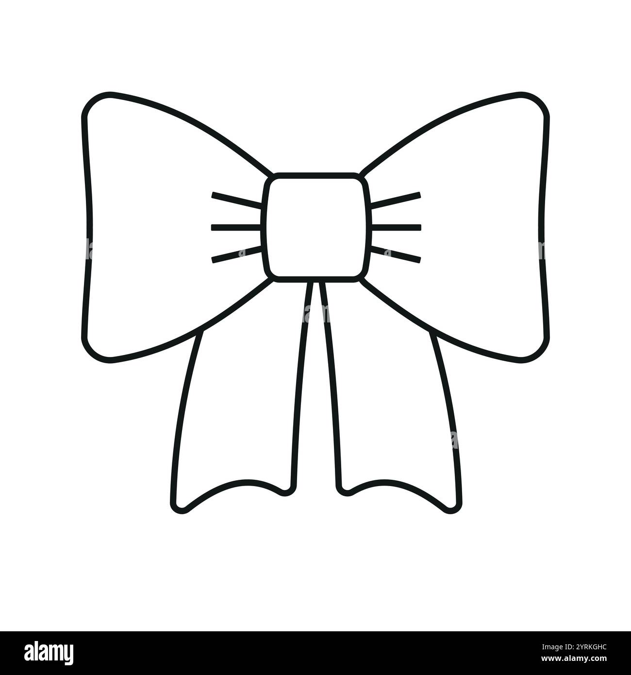 Vector flat outline bow tie Stock Vector Image & Art - Alamy