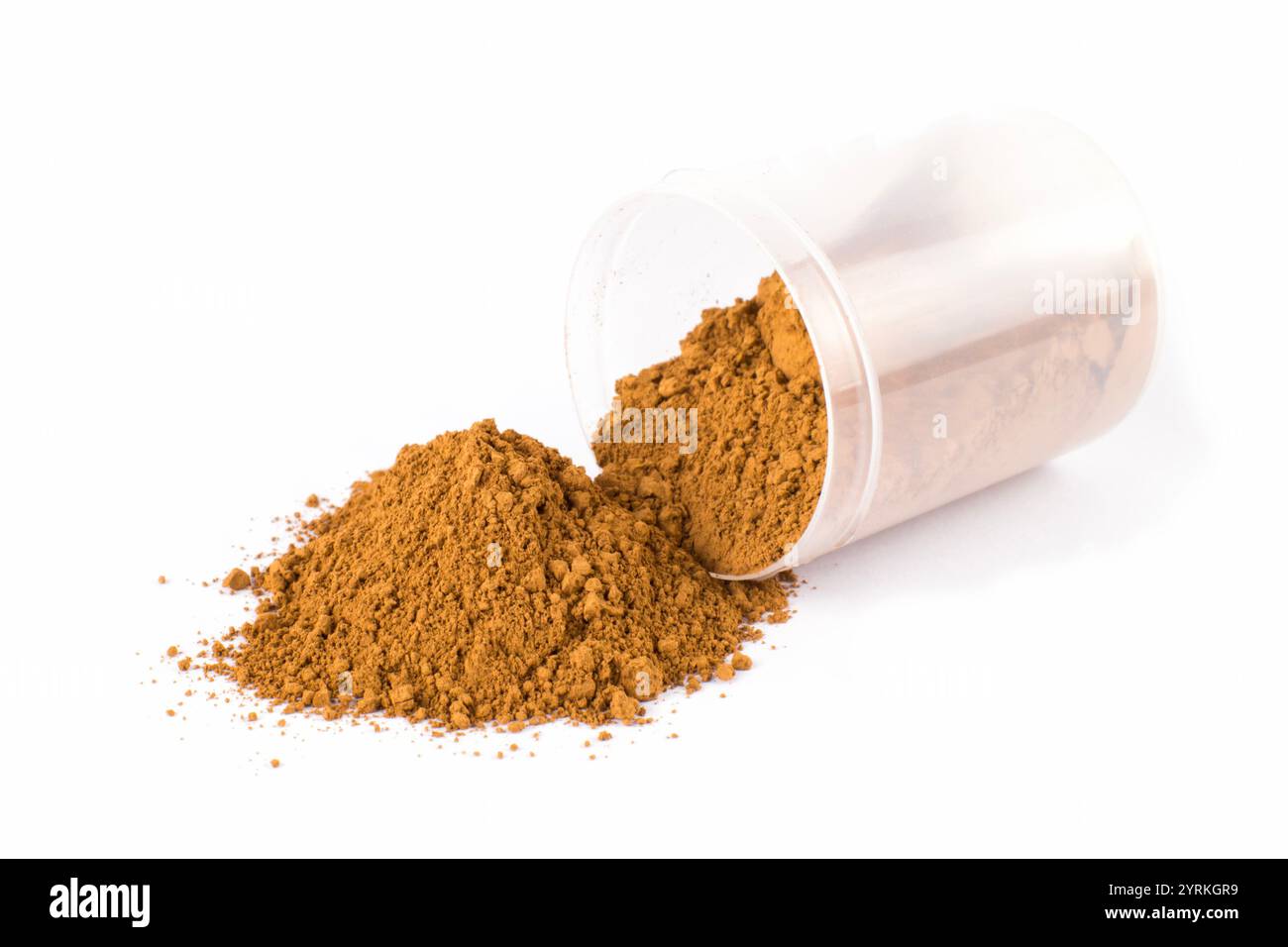 Turmeric Powder on a White Surface With a Utensil for Scooping Stock ...