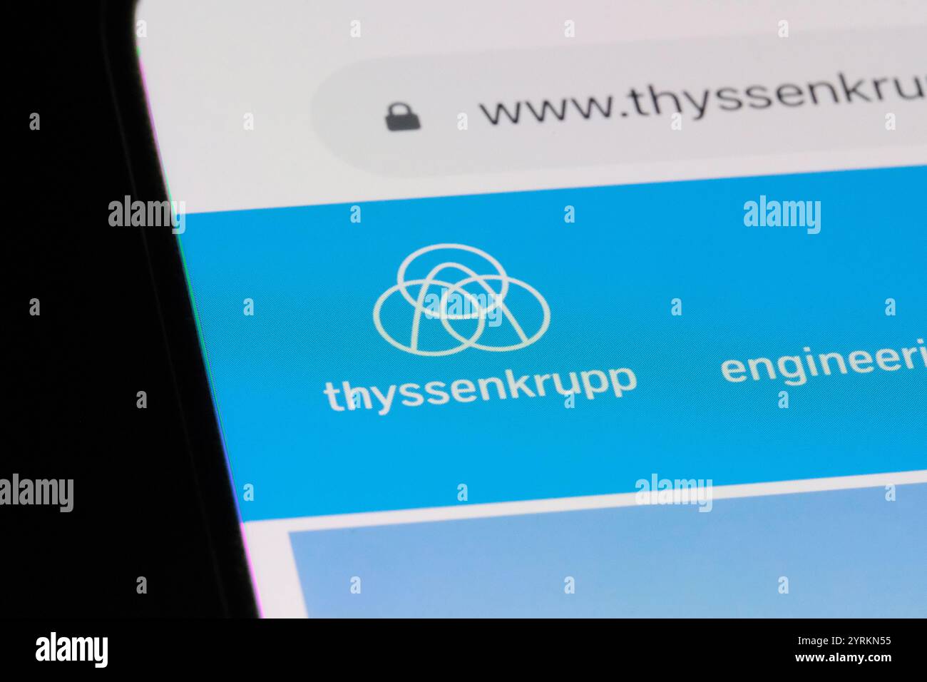 ThyssenKrupp company brand logo on website Stock Photo - Alamy
