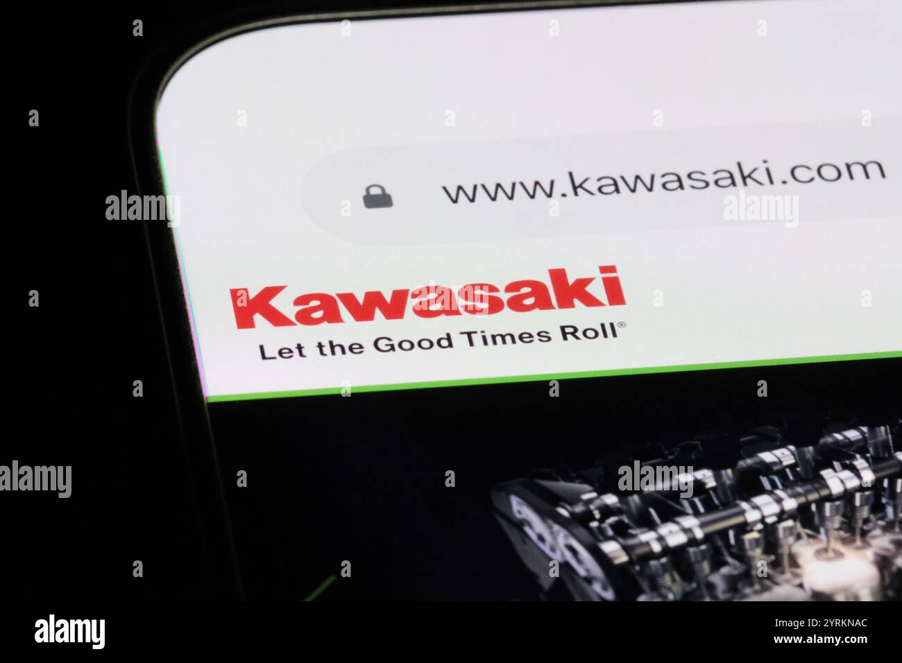 Kawasaki Heavy Industries company brand logo on website Stock Photo - Alamy