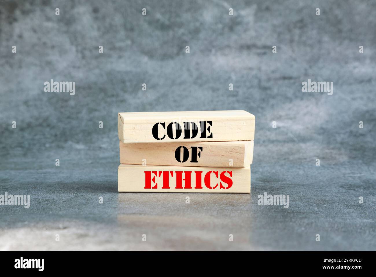 Code of ethics symbol. Concept words Code of ethics on wooden blocks ...