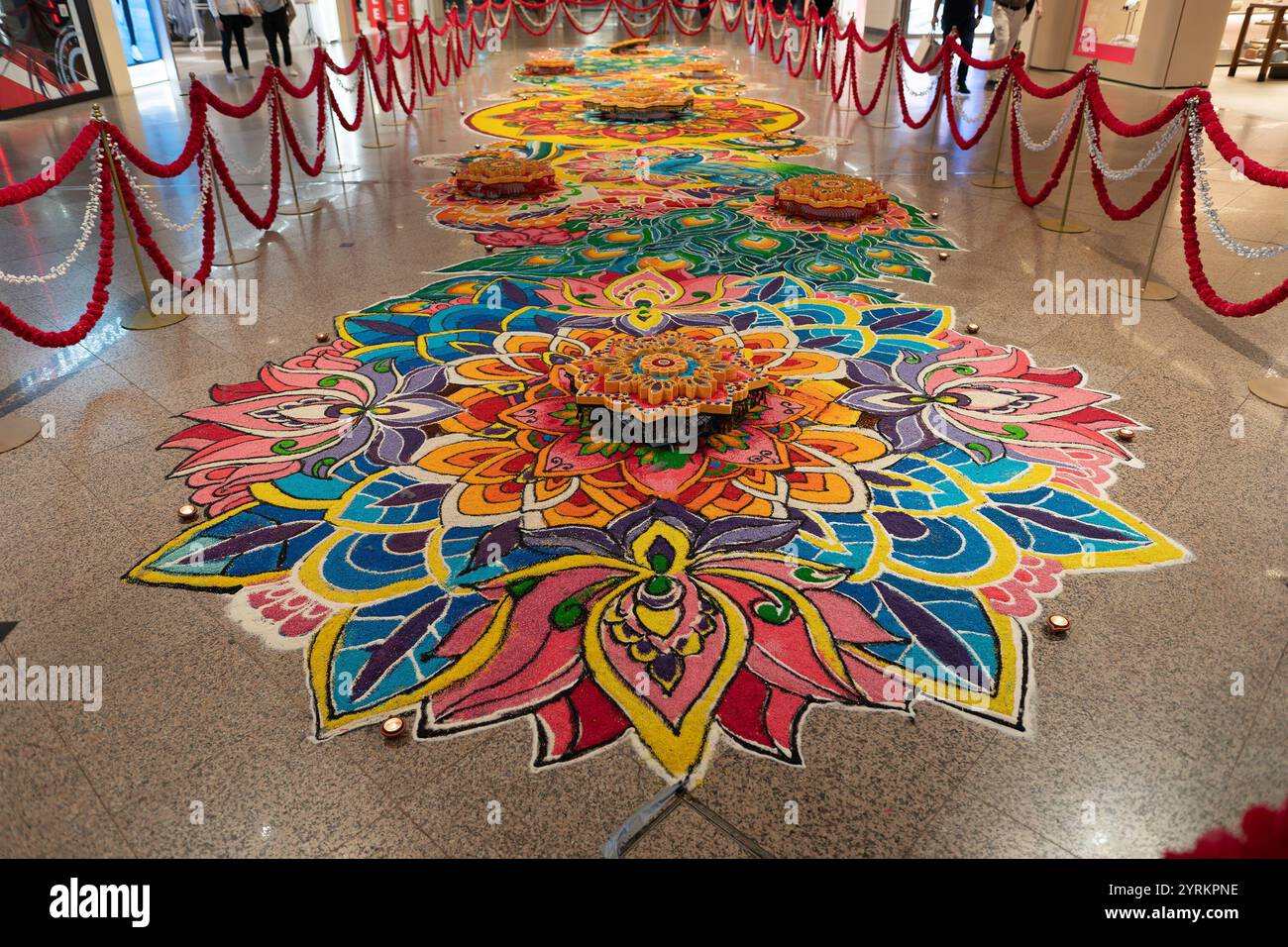 KUALA LUMPUR, MALAYSIA - NOVEMBER 09, 2023: Deepavali decorations.in ...
