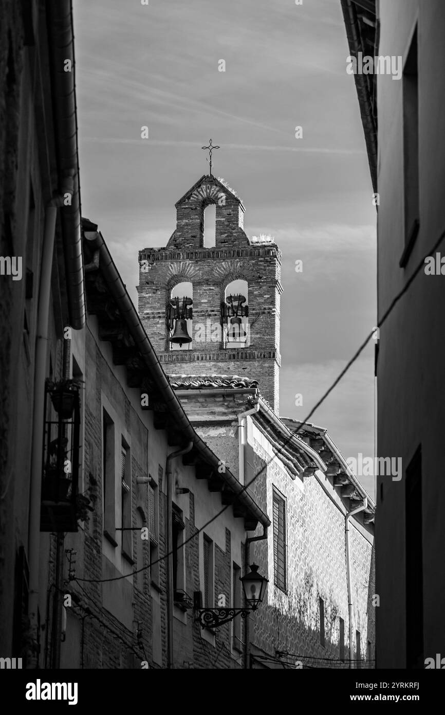Traditional Spanish architecture in the old town of Segovia, Castile ...