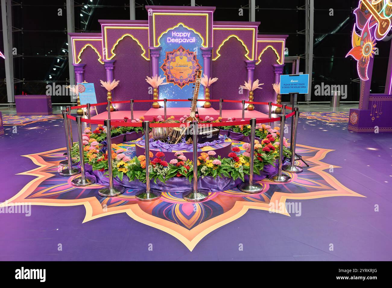 KUALA LUMPUR, MALAYSIA - NOVEMBER 10, 2023: Deepavali decorations in ...