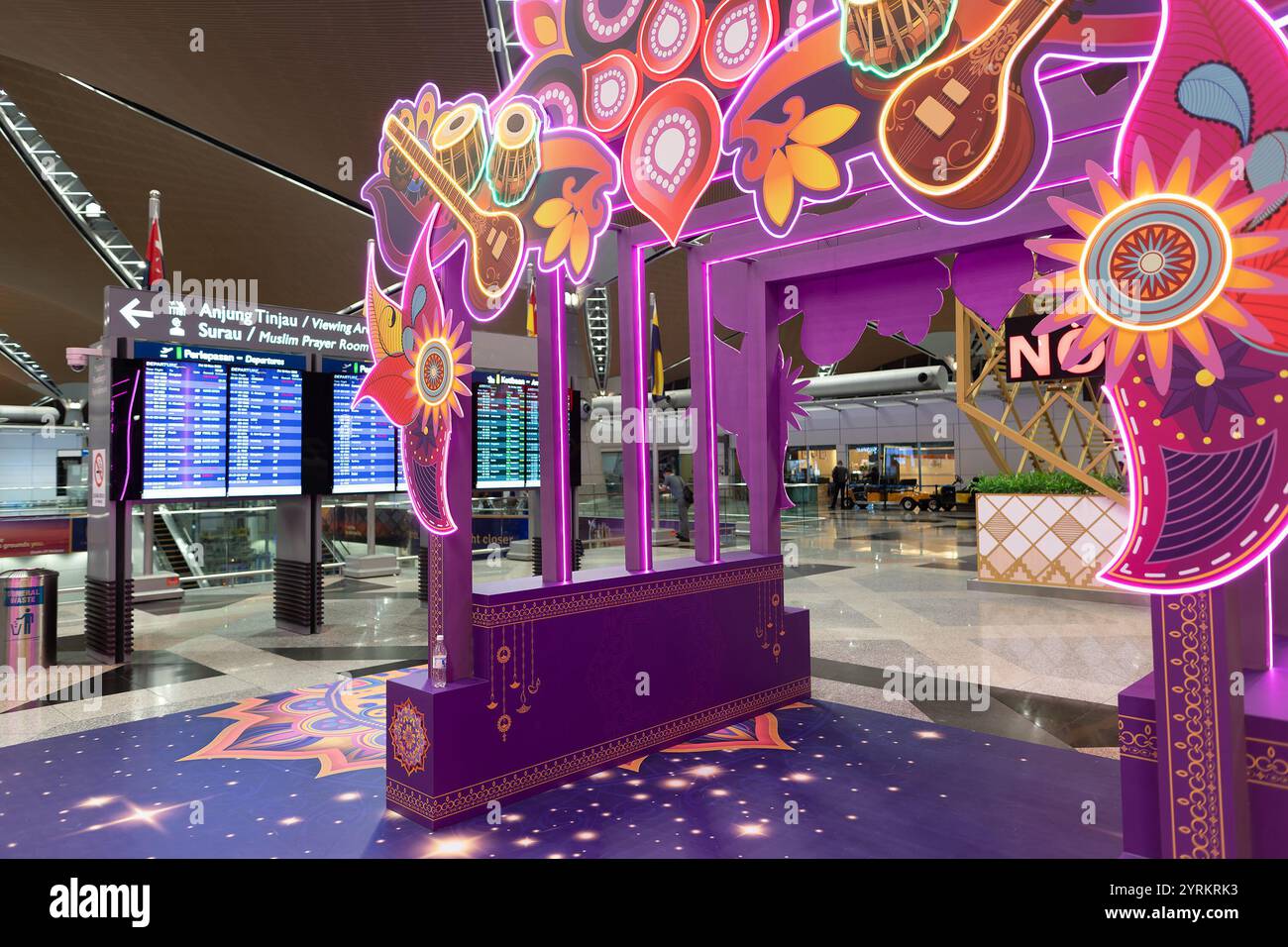 KUALA LUMPUR, MALAYSIA - NOVEMBER 10, 2023: Deepavali decorations in ...