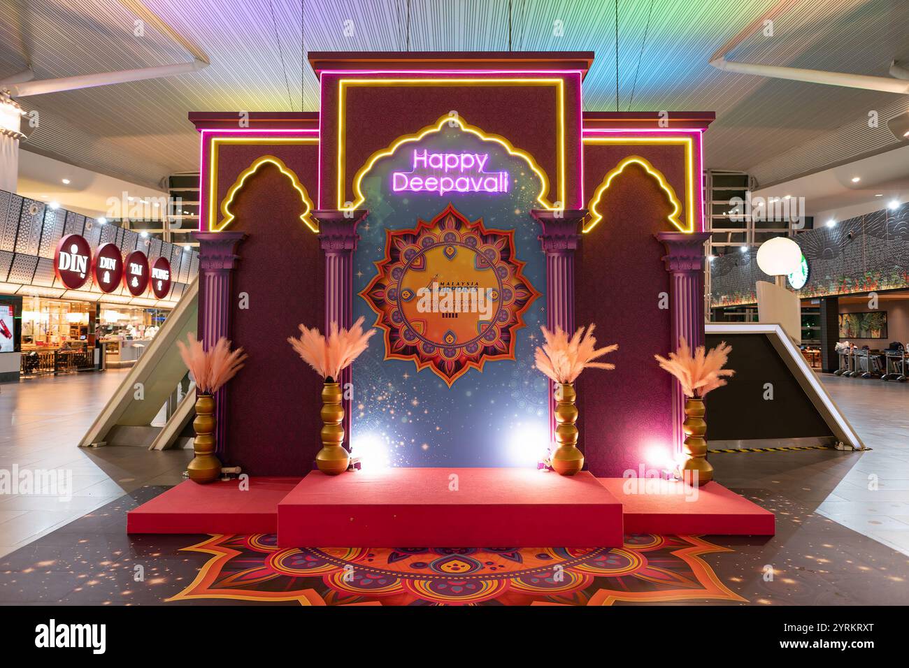 KUALA LUMPUR, MALAYSIA - NOVEMBER 14, 2023: Deepavali decorations in ...