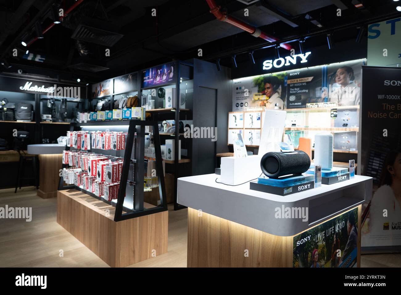 KUALA LUMPUR, MALAYSIA - NOVEMBER 14, 2023: electronics on display at ...
