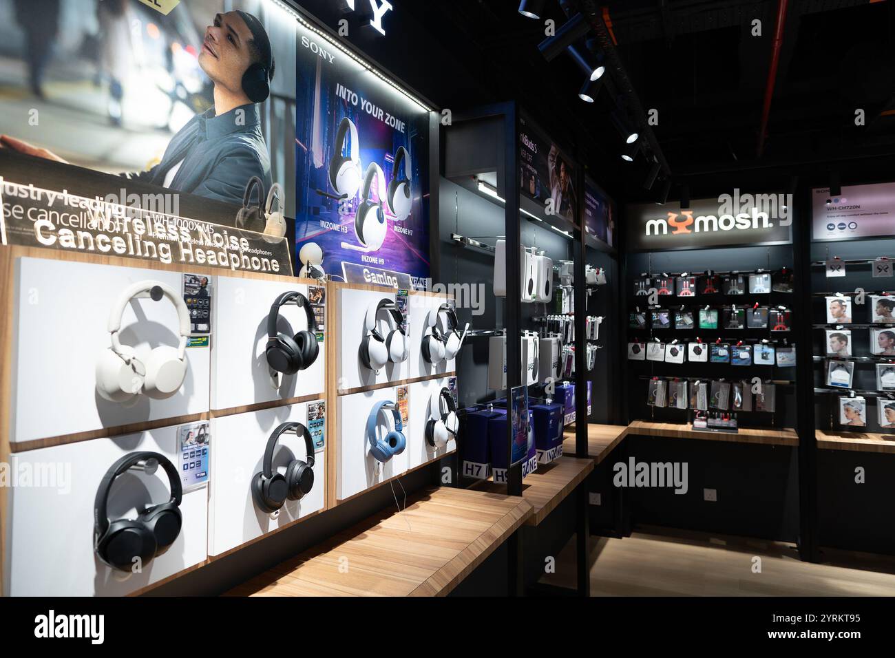 KUALA LUMPUR, MALAYSIA - NOVEMBER 14, 2023: electronics on display at ...