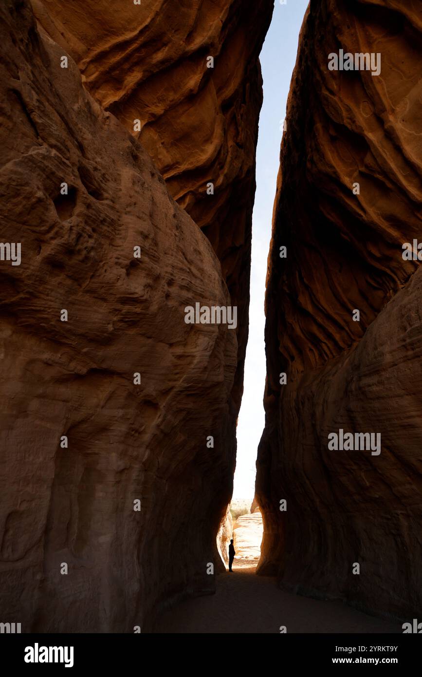 Al Ula, Saudi Arabia. 04th Dec, 2024. A man walks near the ...